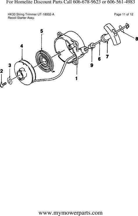 Homelite String Trimmer Parts Manual Reviewmotors Co