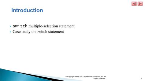 Chapter 5 Part 1 Control Statements Switch Statement Ppt Download