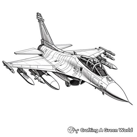 Fighter Jet Coloring Pages Free And Printable