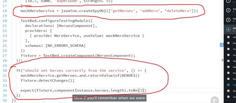 Karma Jasmine How To Return An Observable From A Sample Data Angular Stack Overflow