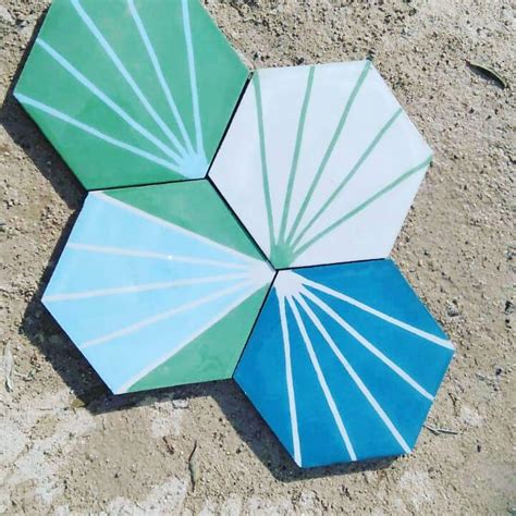 Hexagonal Moroccan Encaustic Tiles Moroccan Encaustic Tiles