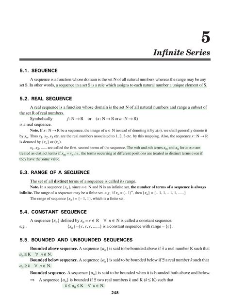 Engg Mathematics 5 Infinite Series 248 5 Infinite Series 5