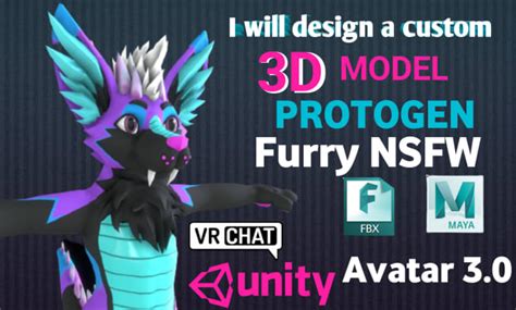 Design Custom 3d Model Protogen Avatar Furry Nsfw Model In Anime Style By Coreq36 Fiverr