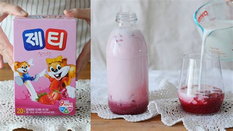 제티로 고퀄리티 생딸기우유 만들기🍓│제티 달고나커피 시즌2 Fresh Strawberry Milk Youtube