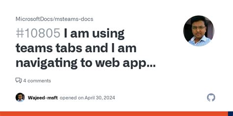 I Am Using Teams Tabs And I Am Navigating To Web App On Click Of Button