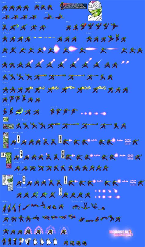 Piccolo Sprite Sheet By Superretroclassic81 On Deviantart