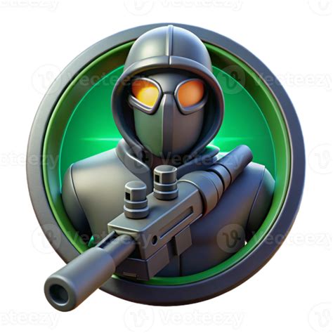 Stunning Artistic 3d Render Stealth Agent Icon Exclusive 56756999 Png
