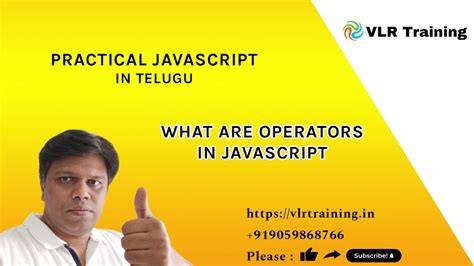 What Are Operators In Javascript 14 Practical Javascript Training Telugu Javascript Tutorial