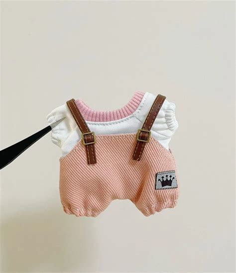 เสื้อผ้าผ้าดึงผ้า17ซม เสื้อผ้าเด็ก Labubu ไซส์เล็กกางเกงเอี๊ยมตุ๊กตา