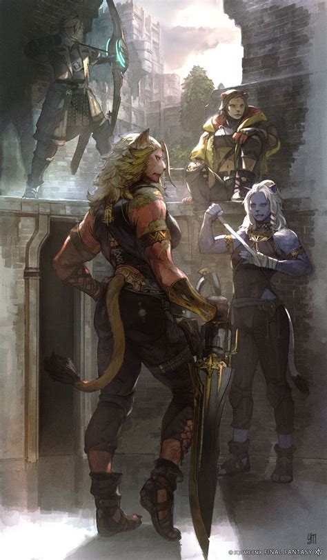 Female Hrothgar Illustration Final Fantasy Xiv Dawntrail Art Gallery