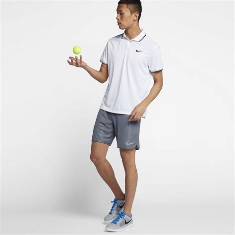 Nike Mens Court Tennis Shorts Armory Bluepure Platinum