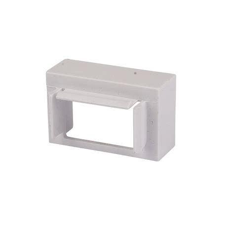10x Marshall Tufflex Mini Trunking Surface Box Adaptor 16x25mm White 182499 Uk Shelving Ltd