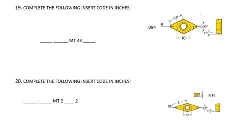 Solved Complete The Following Insert Code In Inchesmt