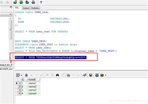 Oracle闪回技术详解之闪回drop（神奇的flashback）oracle 表回闪 Flash For Drop Csdn博客