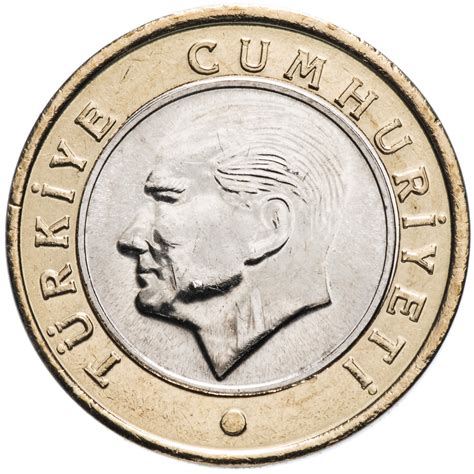 Монета Турция 1 лира (lira) 2018 стоимостью 210 руб.