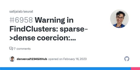 Warning In Findclusters Sparse Dense Coercion Allocating Vector Of Size 29 Gibwarning In