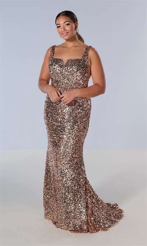 Tiffany 16231 Long Plus Size Prom Dress Promgirl