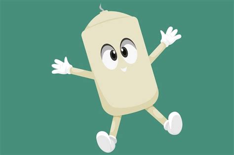 Premium Vector Cute Candle Character Design Illustration