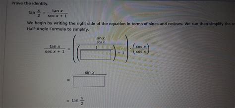 Answered Prove The Identity Tan X Tan Sec X 1 Bartleby