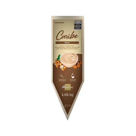 Confeitaria Creme Caribe Bueno Leite E Avelã 1 01kg Master Martini