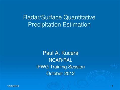 Ppt Radarsurface Quantitative Precipitation Estimation Powerpoint Presentation Id9214208