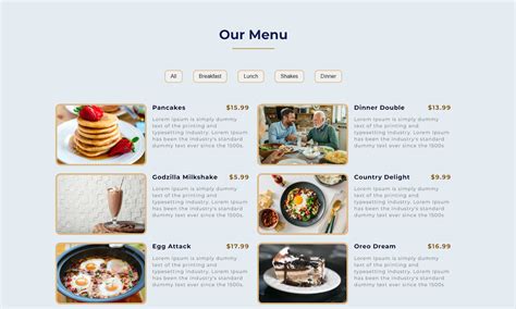 github joemar ceneza menu a list of dishes available in a restaurant