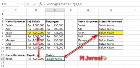 Rumus Index Excel 7 Contoh Tips Cara Menggunakannya M Jurnal