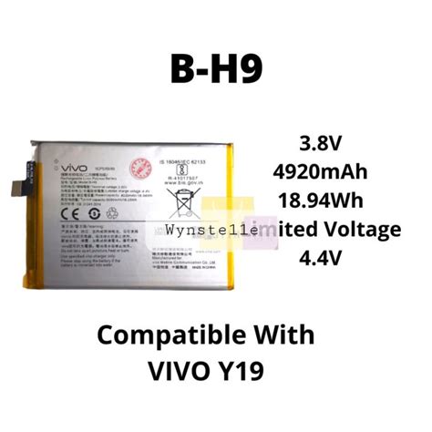 Vivo Y Baterai Vivo V Bh Battery Batre Batu Batrei Tanam Hp Vivo Y Original