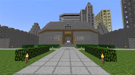 Both Of The Original Minecraft Tutorial World Structures Rebuilt In My Survival World Over The
