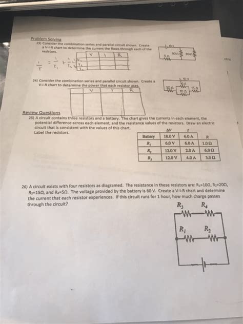 Solving Combination Series And Parallel Circuits Circuit Diagram