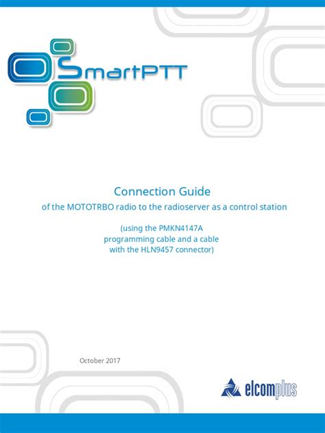 Connection Guide Of The Mototrbo Radio To The Radioserver As A Control