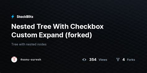 Nested Tree With Checkbox Custom Expand Forked Stackblitz