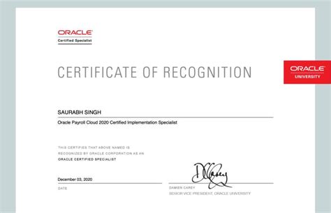 Saurabh S On Linkedin Oraclecloud Oracleuniversity Thankyouforyoursupport Graditude