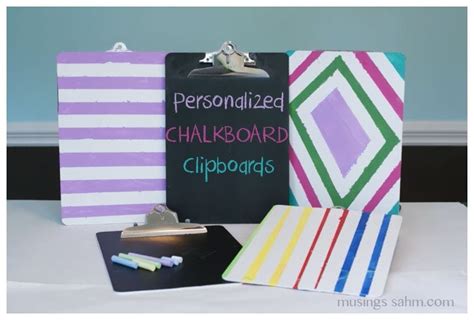 Personalized Chalkboard Clipboard DIY Project Living Well Mom
