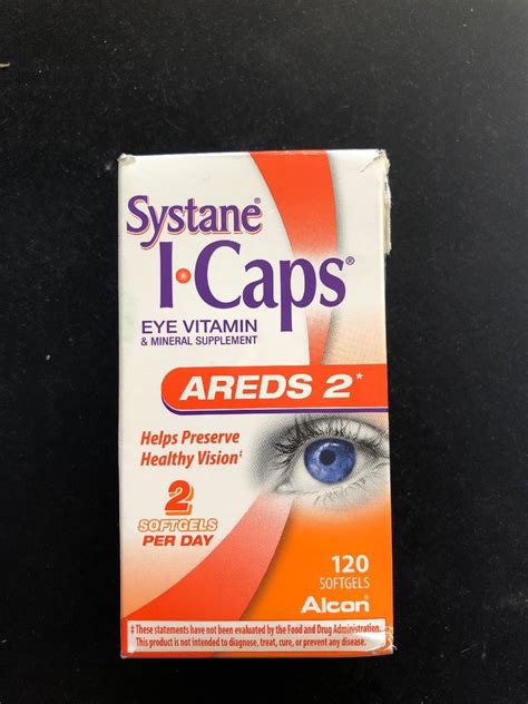 Systane Icaps Areds 2 Eye Vitamin Formula 120 Softgels Vitamins And Minerals