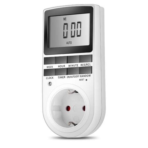 Plug In 24h Digital Electronic Timer Switch Socket Automation