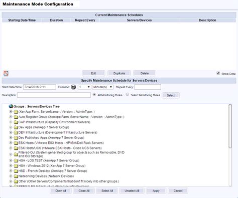 Maintenance Mode Configuration Goliath Technologies Support Center