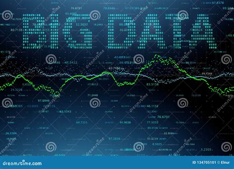 The Big Data And Data Mining Concept Illustration 3d Rendering Stock Illustration