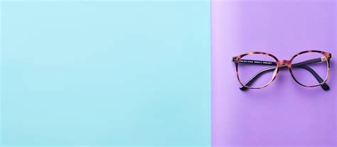 Premium Ai Image Pair Of Glasses On A Gradient Background With Copy