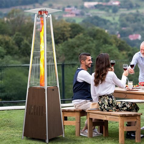 Nuu Garden 48000 Btu Pyramid Propane Heater Outdoor Patio Heaters With