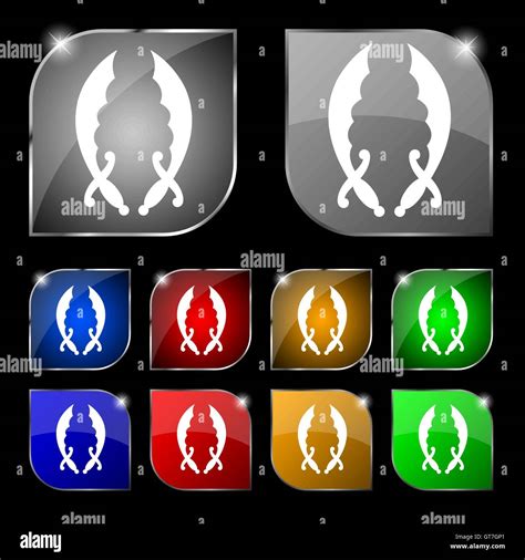 Saber Icon Sign Set Of Ten Colorful Buttons With Glare Vector Stock Vector Image And Art Alamy