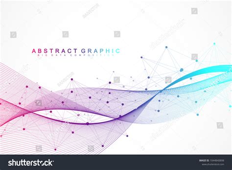 Geometric Abstract Background Connected Lines Dots Stock Vector Royalty Free 1044840898