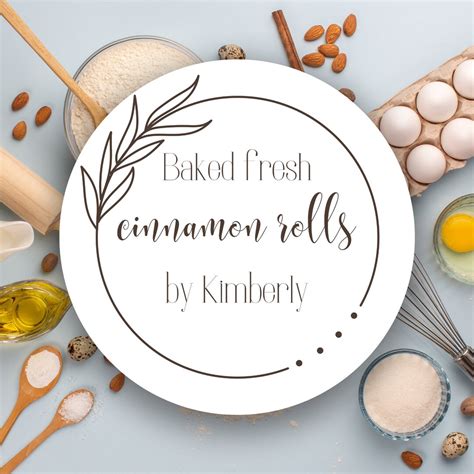 Custom Baking Label Baked Goods Sticker Food Label Personalized