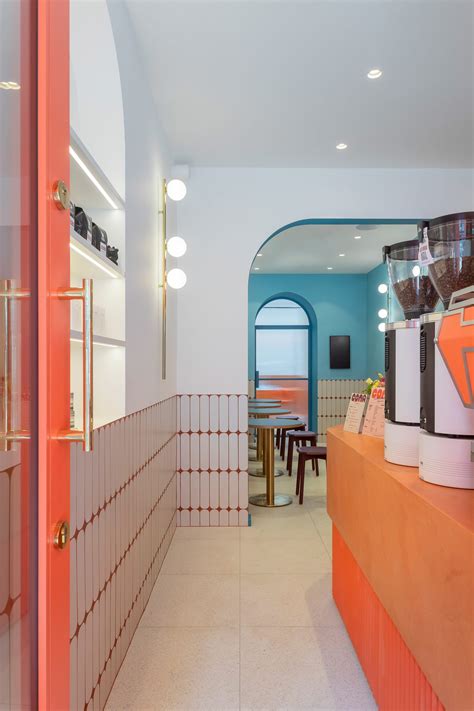 Tigg Coll Pairs Orange With Blue In Cona Coffee Bar And Nail Salon
