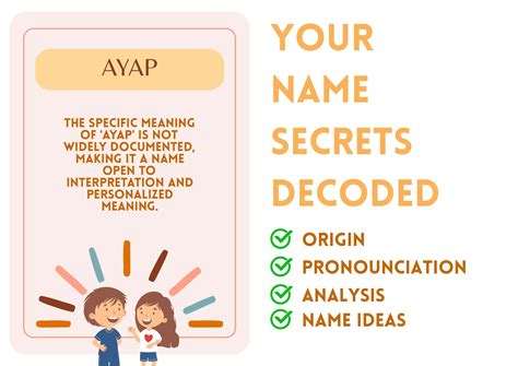 Ayap Name Meaning And Pronunciation