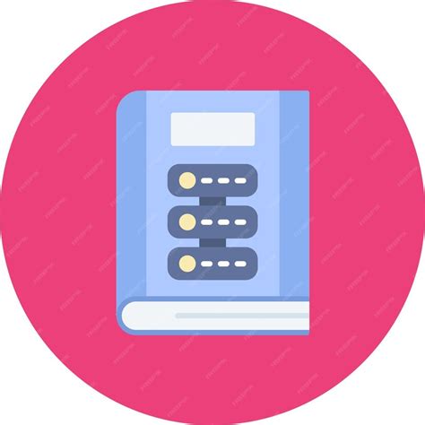 premium vector library database flat illustration