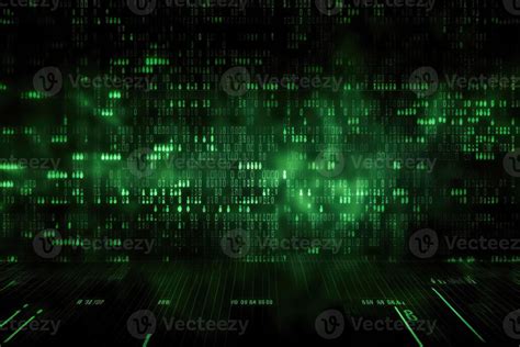 A Hacking Background With Binary And Hexdecimal Code On A Screen Created With Technology