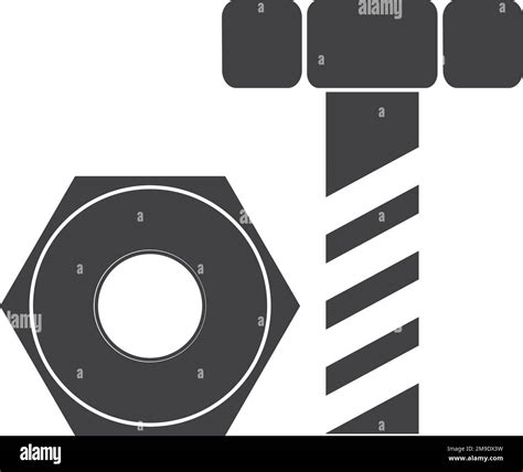 Nut And Bolt Logo Vector Template Stock Vector Image And Art Alamy