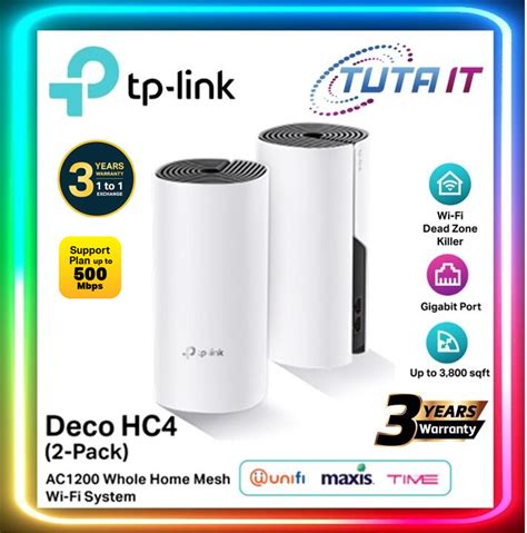 Tp Link Deco Hc Ac Whole Home Mesh Wi Fi System Pack Lazada