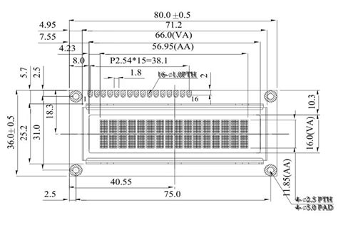 1602 Monochrome Character Lcd Display Module Oled Panel 16x2